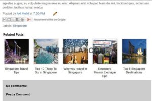 How To Add Related Posts with Thumbnails in Blogger Post - AxlMulat.com