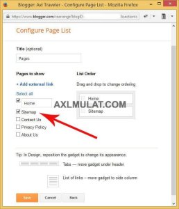 How to Create Sitemap Page in Blogger Blog (Step by Step) - AxlMulat.com