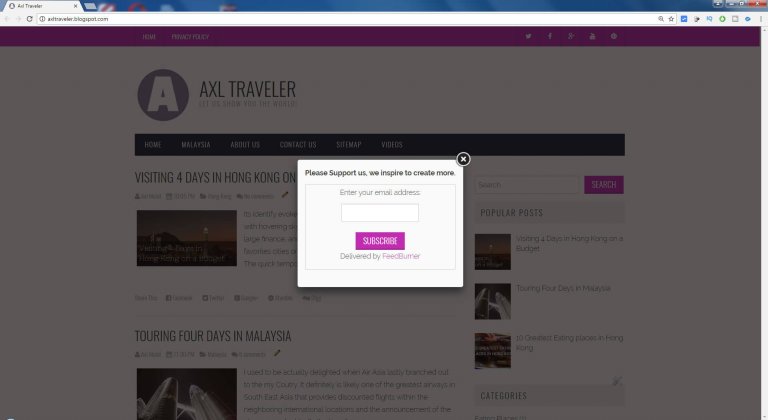 Creating Blogger Popup Widget Box - AxlMulat.com