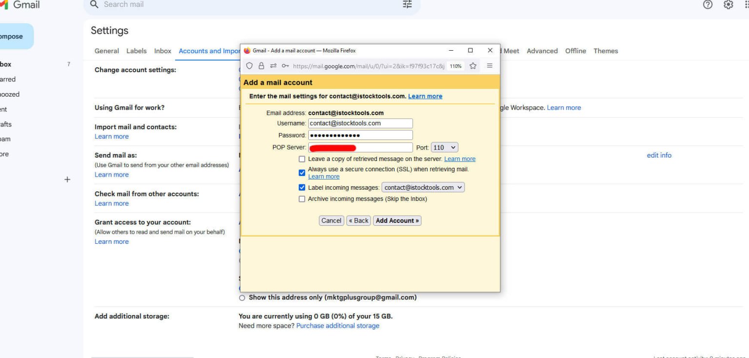 How to Connect Roundcube Webmail to Gmail - AxlMulat.com